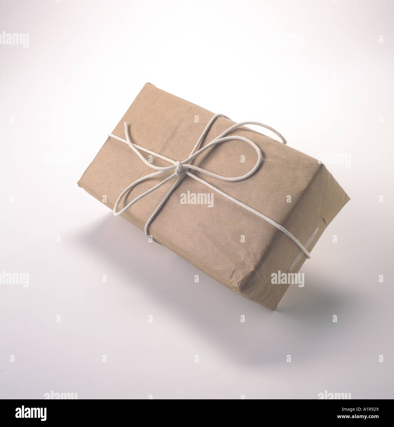Brown Paper Package Cardboard Box Post Postal Stock Photo - Alamy