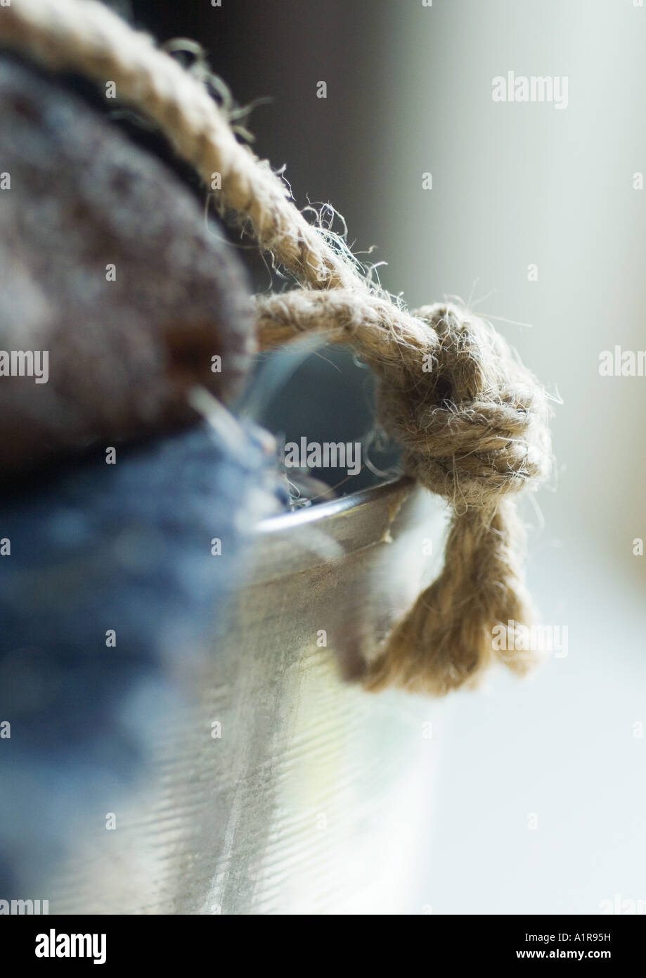 Rope detail, extreme close-up Stock Photo - Alamy