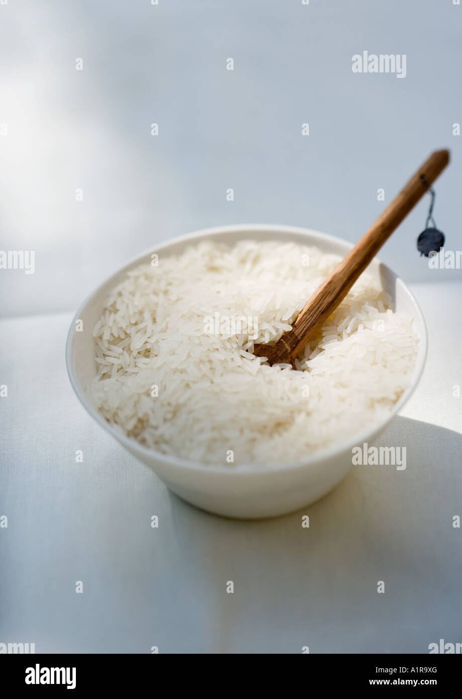 Bowl of white rice Stock Photo - Alamy