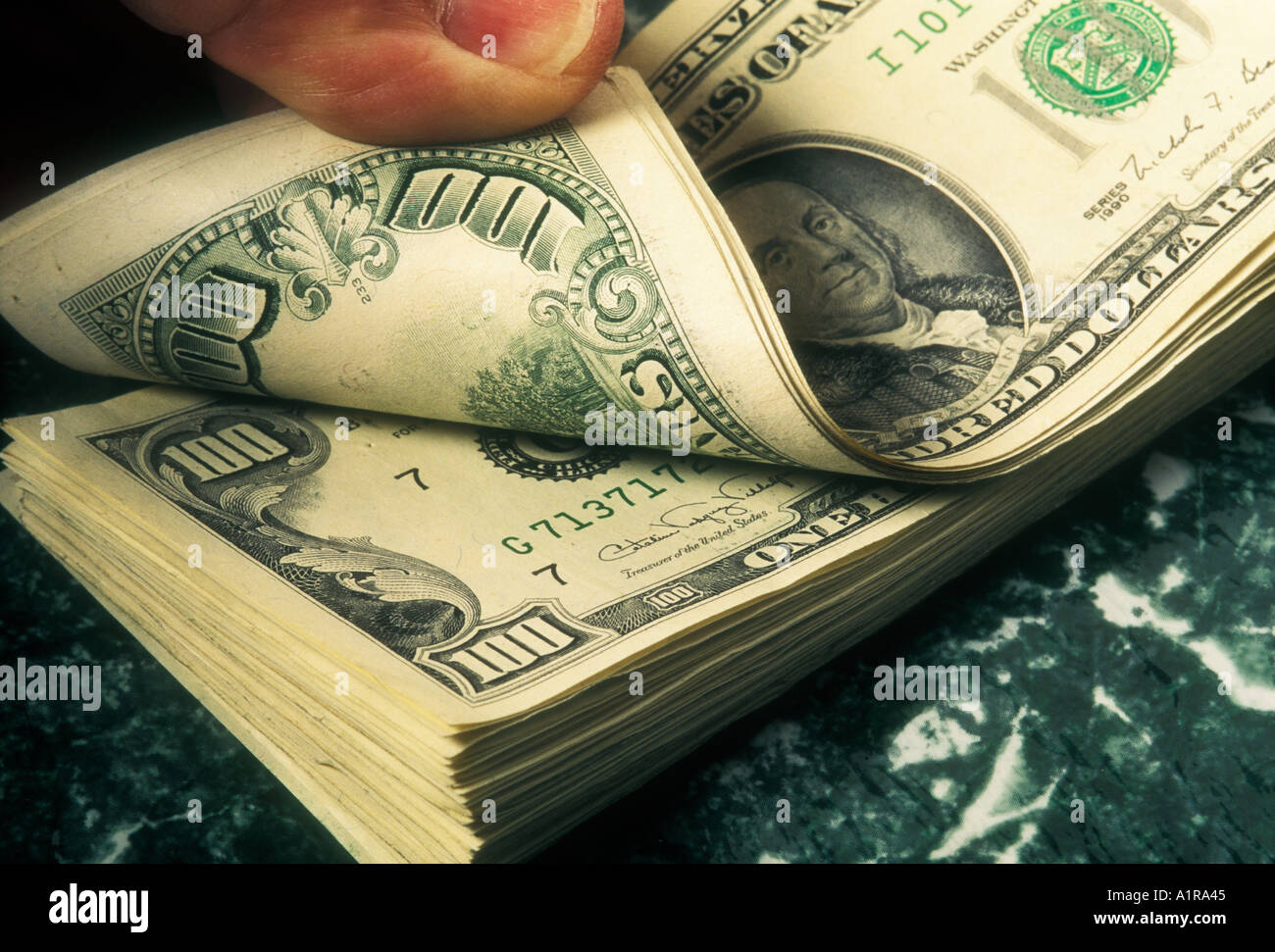 Counted money hi-res stock photography and images - Alamy