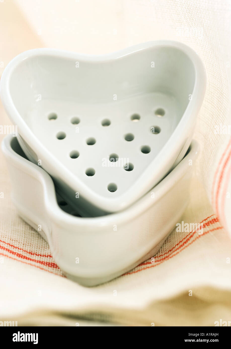Two heart-shaped dishes Stock Photo - Alamy