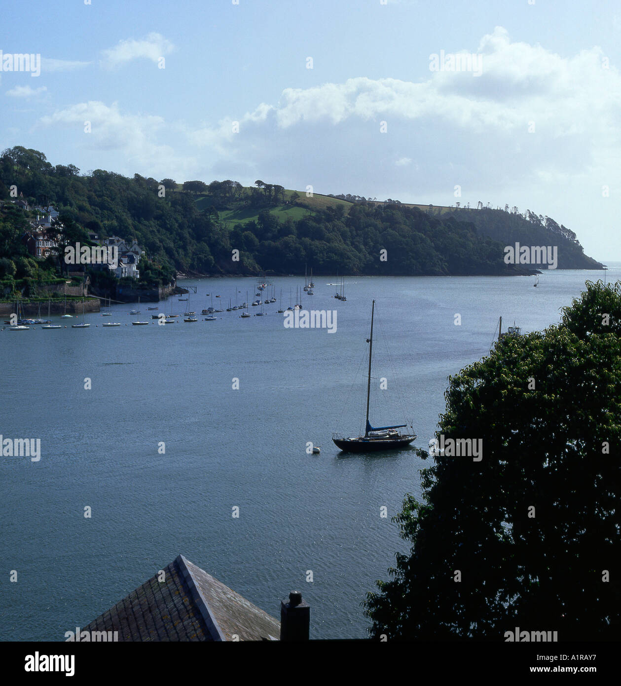 River Dart Estuary at Dartmouth in Devon. England Stock Photo - Alamy