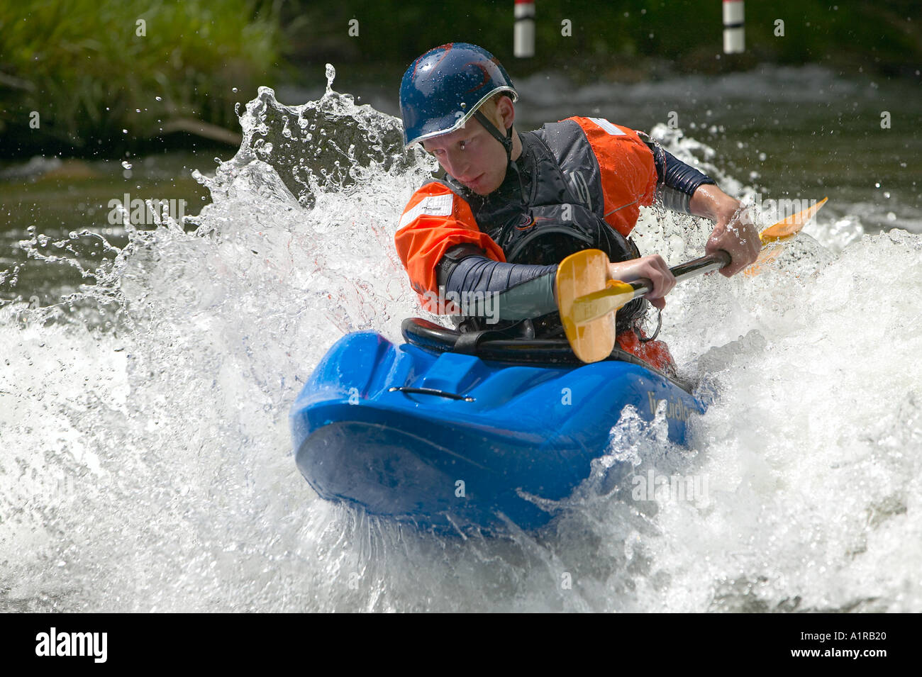 Nantahala river whitewater kayaking hi-res stock photography and images ...
