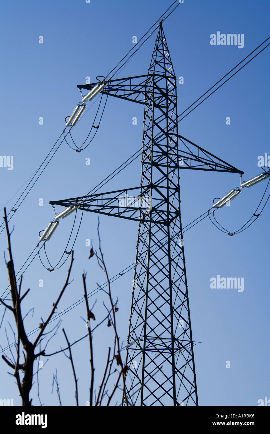 ELECTRICITY POWER TOWER Stock Photo - Alamy
