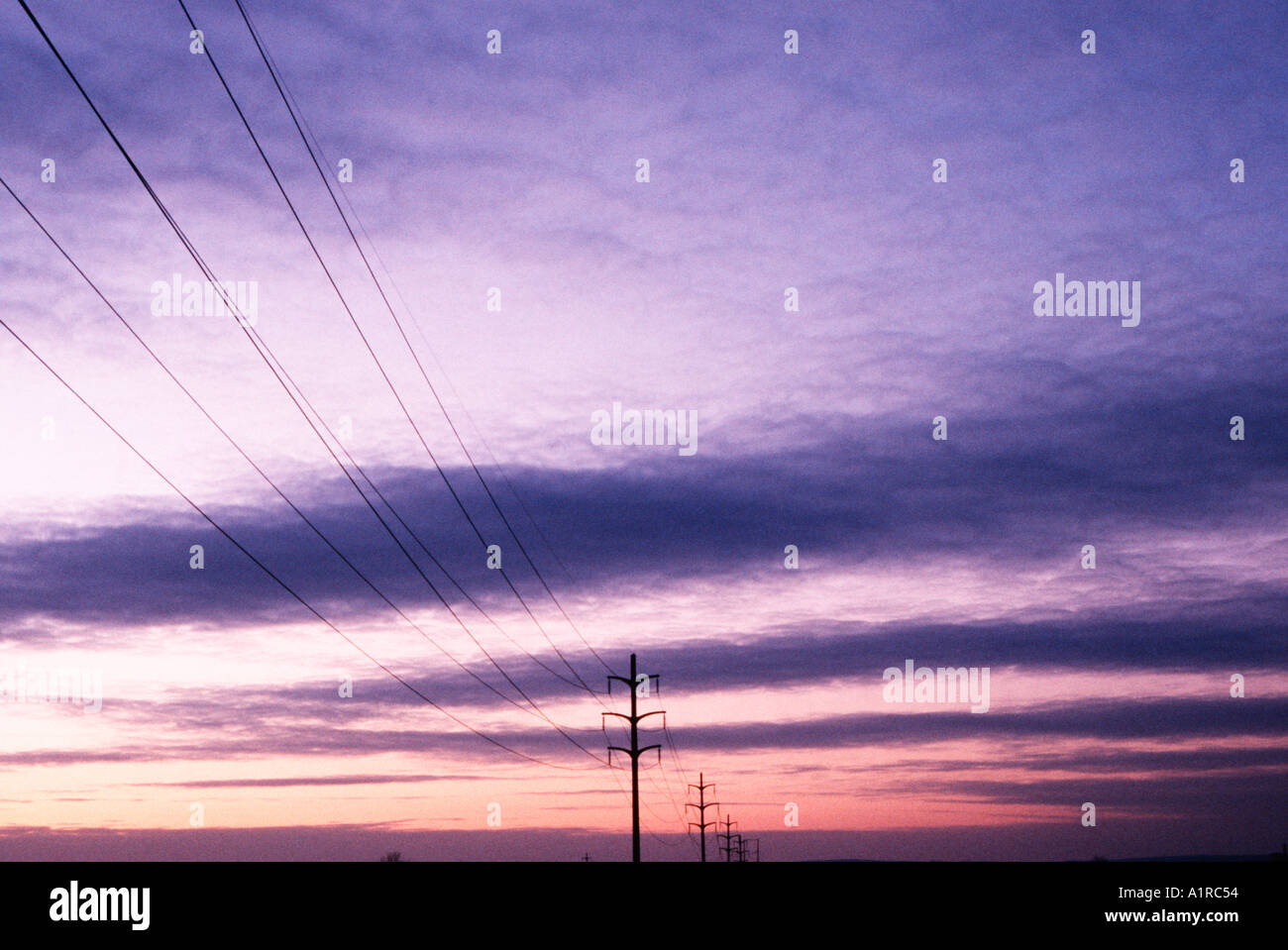 range of telephone wires Stock Photo - Alamy