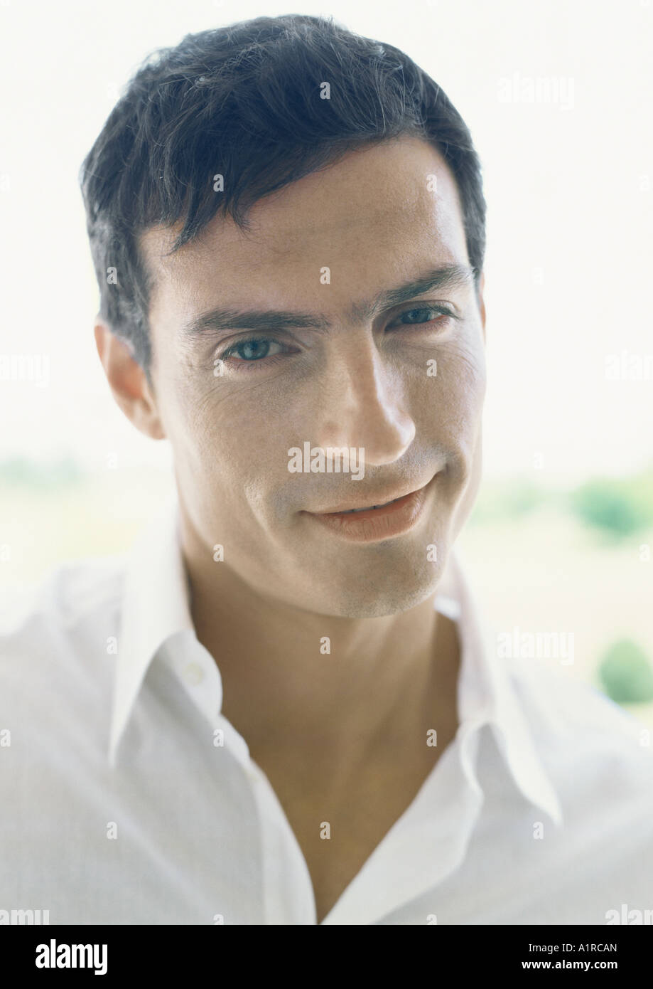 Man smiling, portrait Stock Photo - Alamy