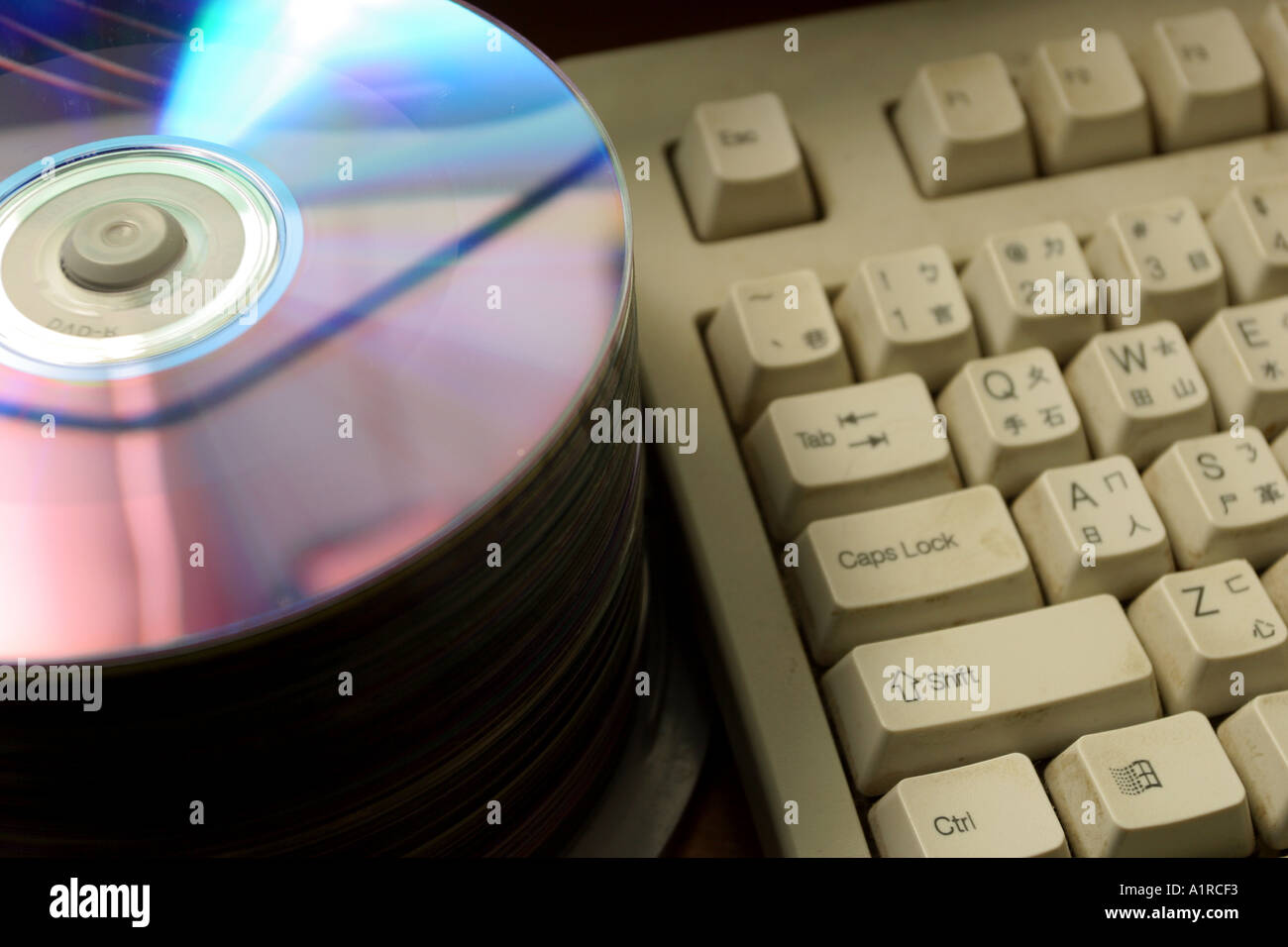 CD and keyboard compact disc compact laser cd cd rom business disc data ...