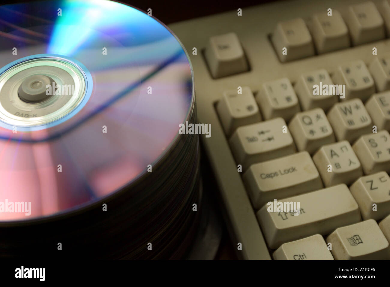 CD and keyboard compact disc compact laser cd cd rom business disc data ...