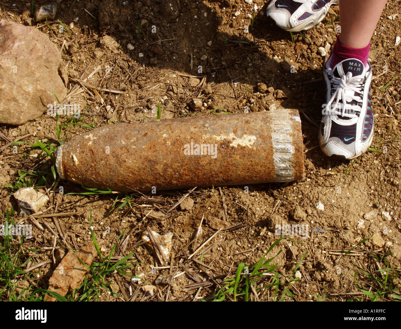 Unexploded shell hi-res stock photography and images - Alamy