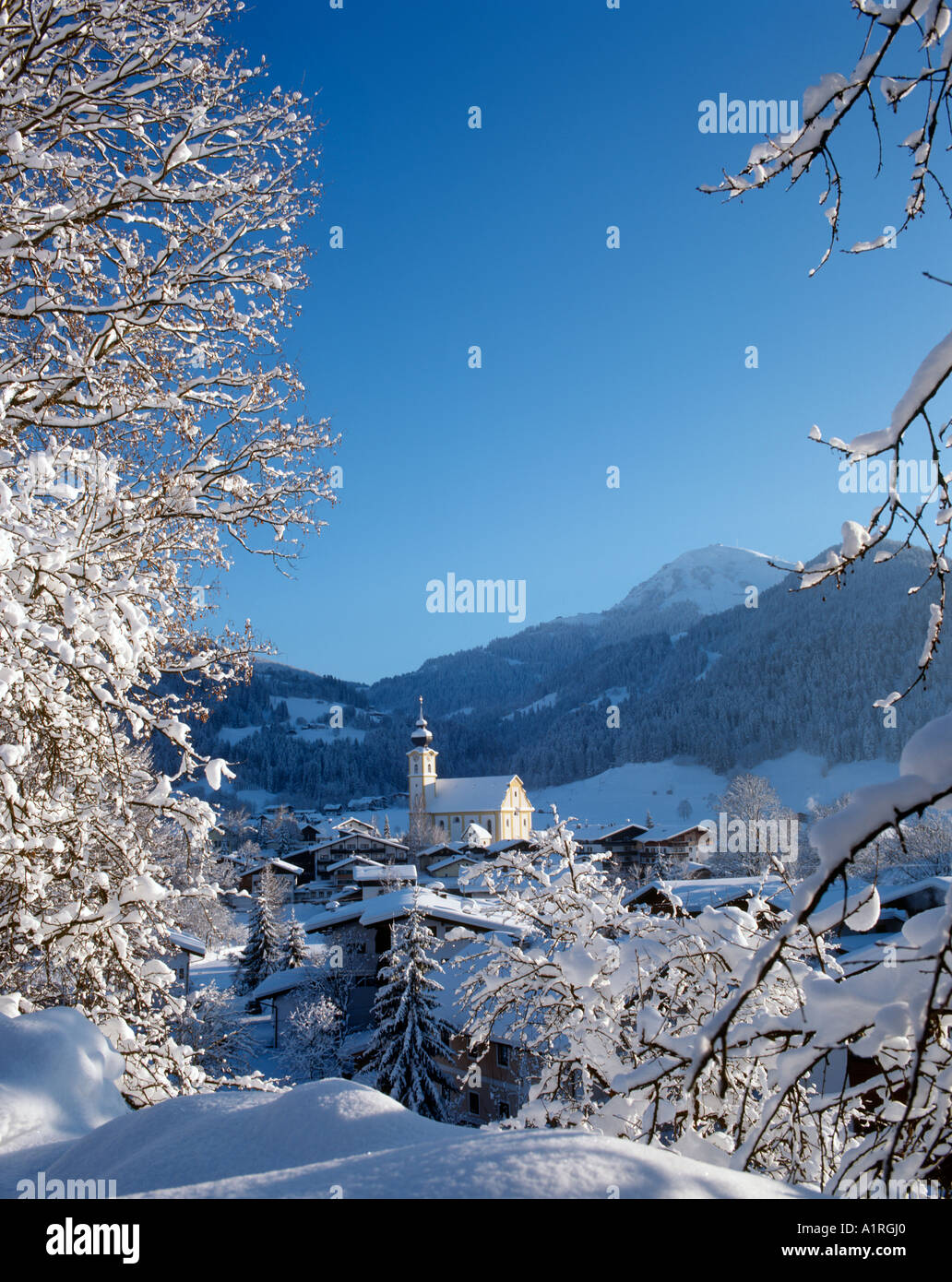Austrian village church hi-res stock photography and images - Alamy