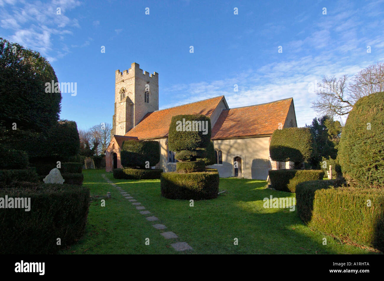 The old church at Borley in Essex which has the title of the most ...