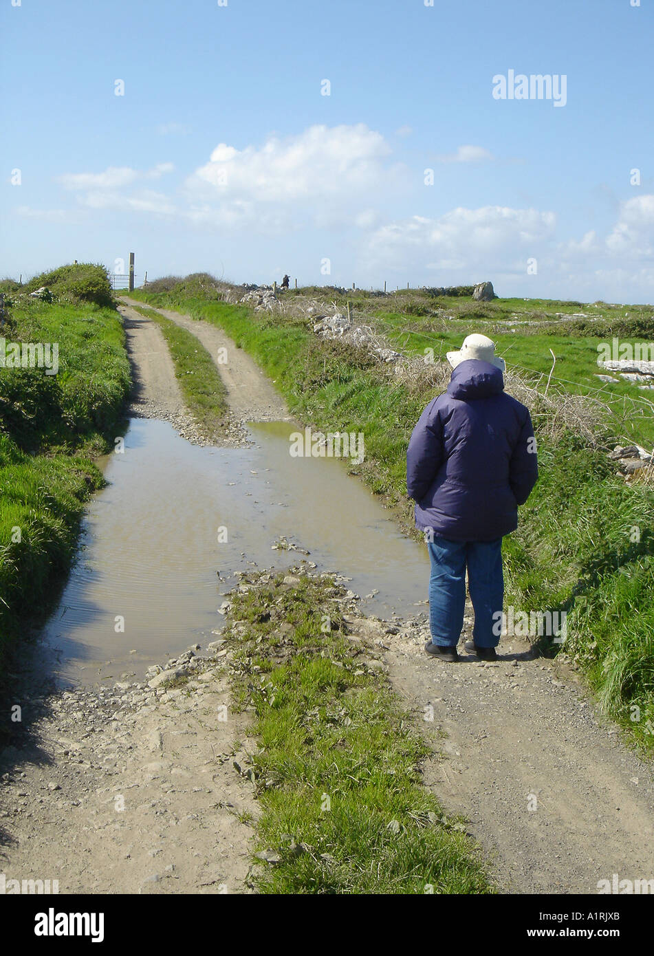 Lane puddle hi-res stock photography and images - Alamy