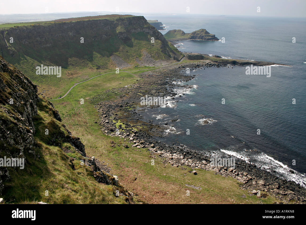 Cliffs and Causeway: The sweep of the bay around to the east of the ...