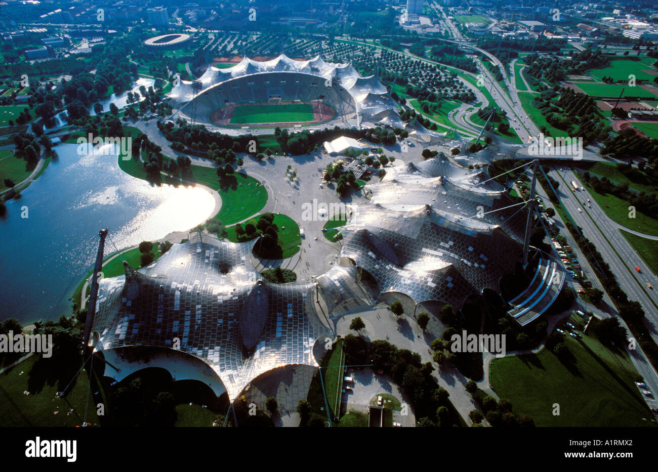 Bayern munich stadium aerial hi-res stock photography and images - Alamy