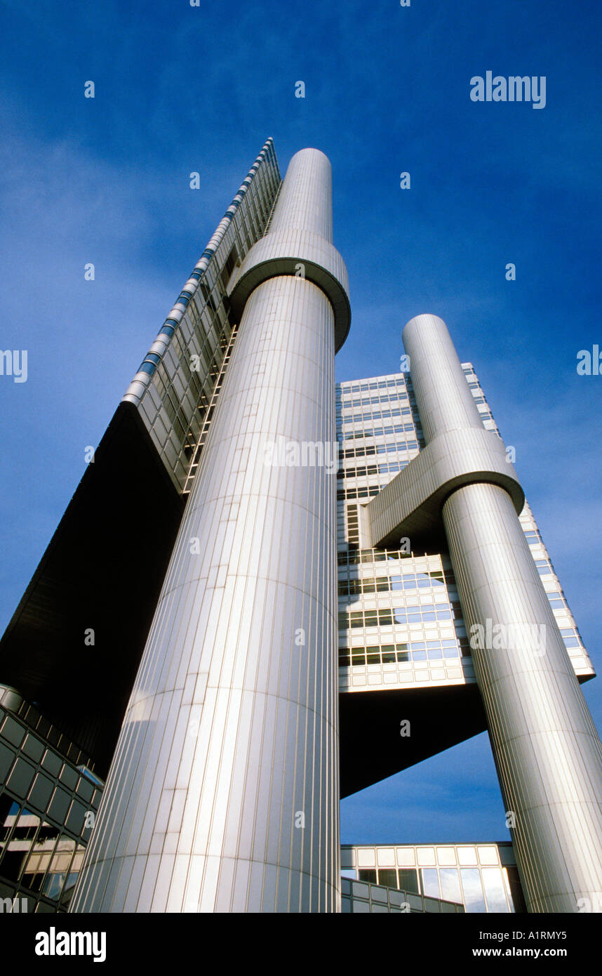 Headquarter of the bank HypoVereinsbank at the Arabellapark Munich ...