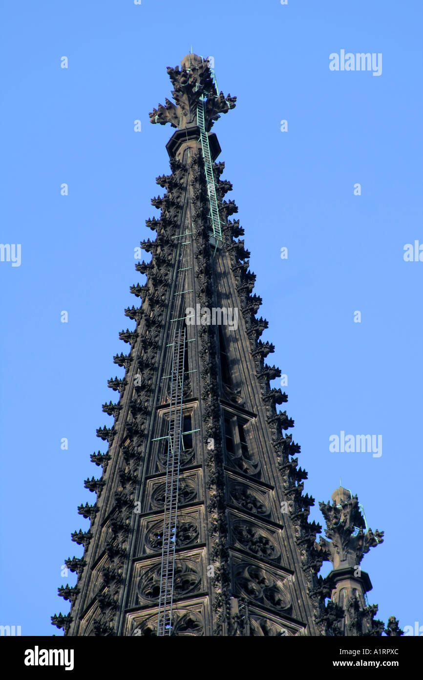 at lofty heights ladders at one of the Spires Cologne Cathedral North ...