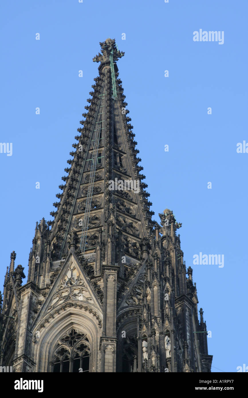 at lofty heights ladders at one of the Spires Cologne Cathedral North ...