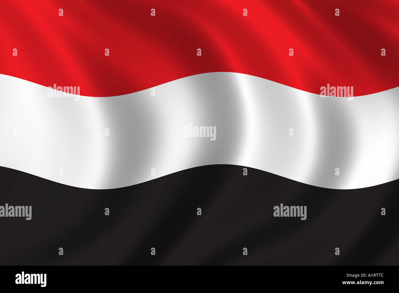 Flag of Yemen Stock Photo - Alamy