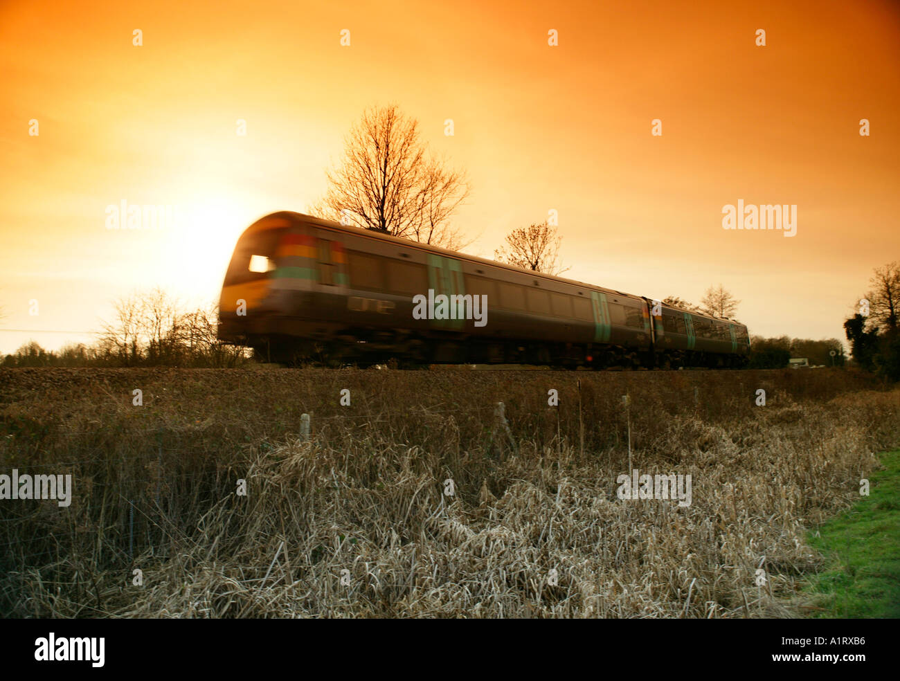 Branch Line Train Norfolk UK Stock Photo - Alamy