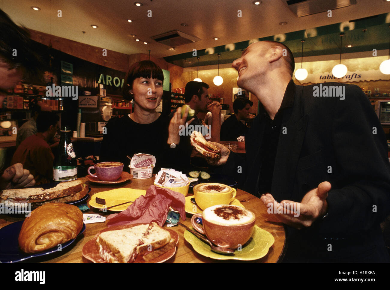 CAFE SOHO LONDON Stock Photo - Alamy