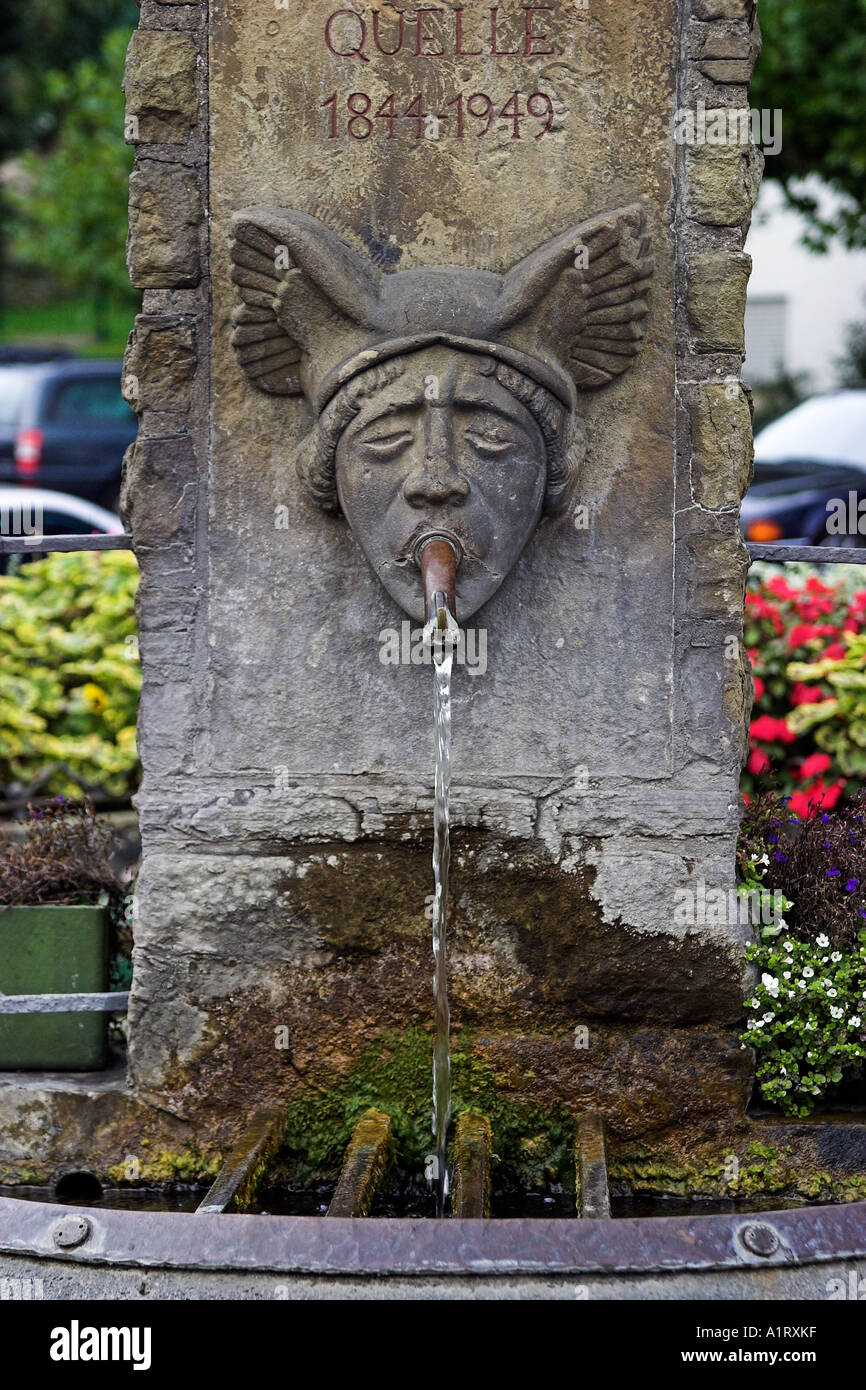 Spa water fountain in Bad Honnef during early autumn Germany Stock ...