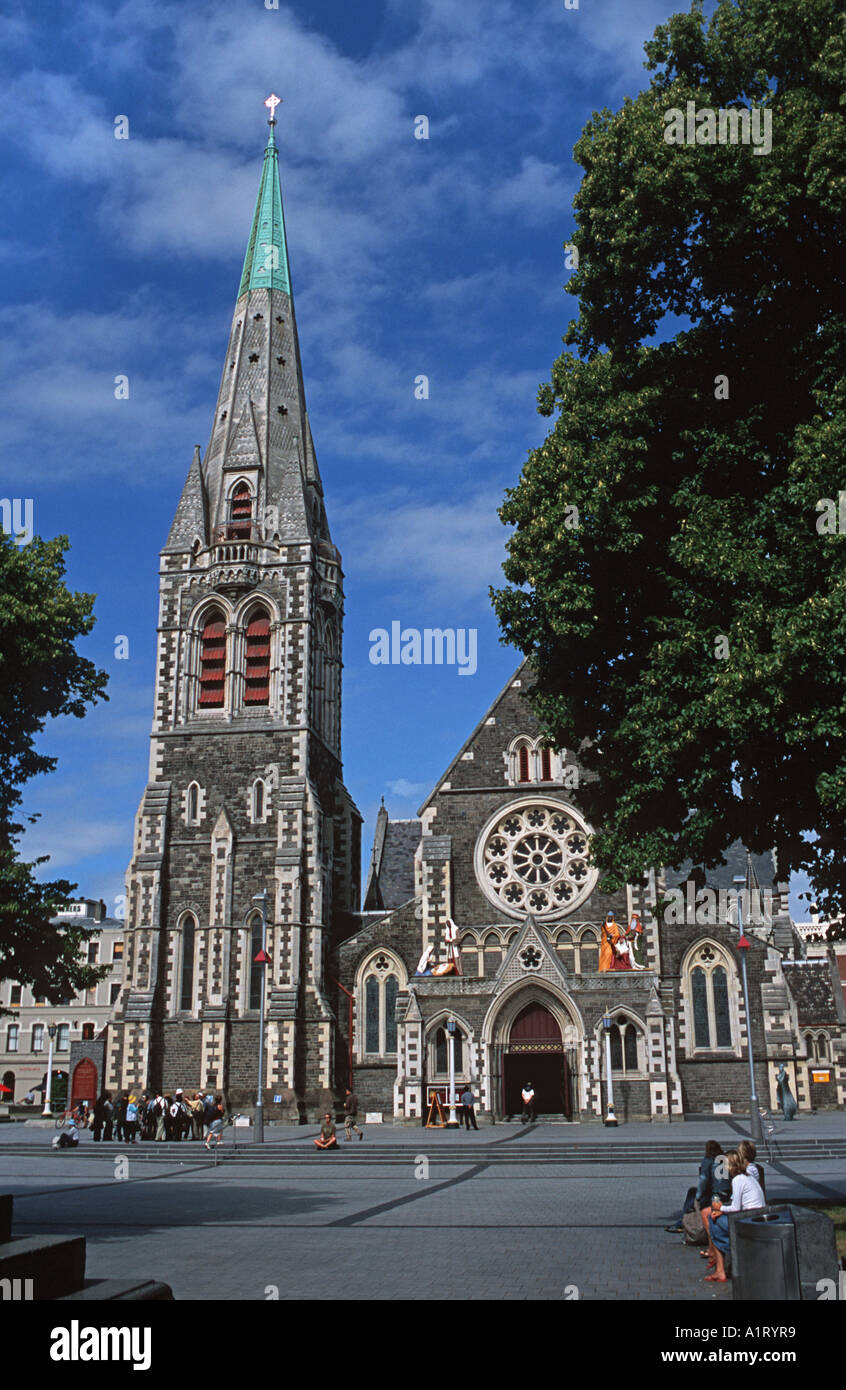 Christchurch cathedral cathedral square hi-res stock photography and ...