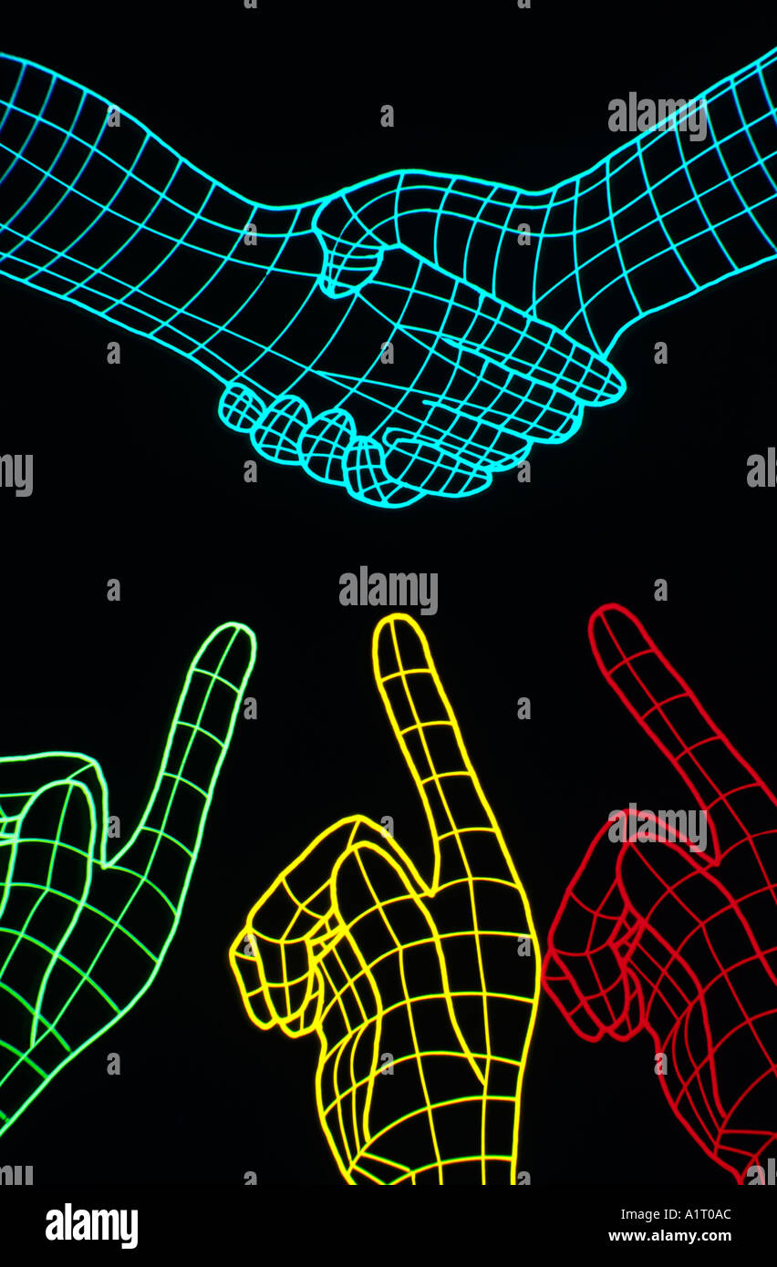 Handshake graphic hi-res stock photography and images - Alamy