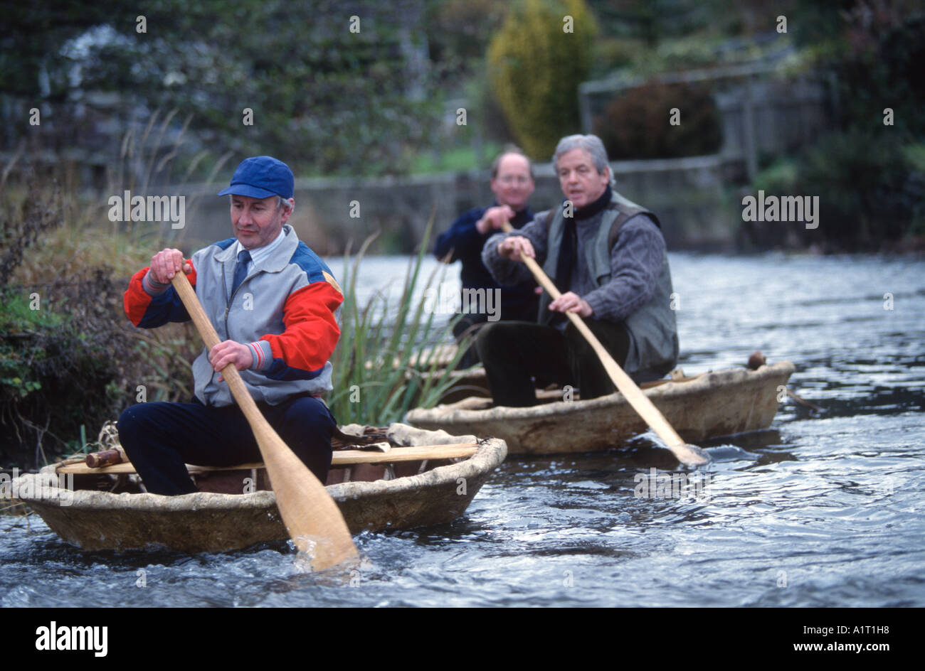 Traditional welsh coracles hi-res stock photography and images - Alamy
