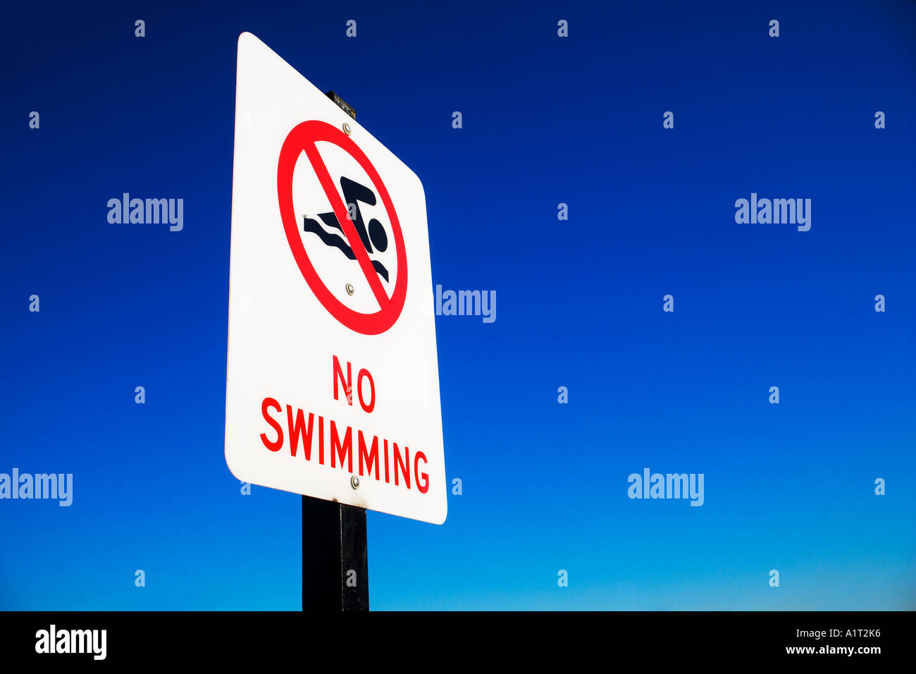 NO SWIMMING SIGN Stock Photo - Alamy