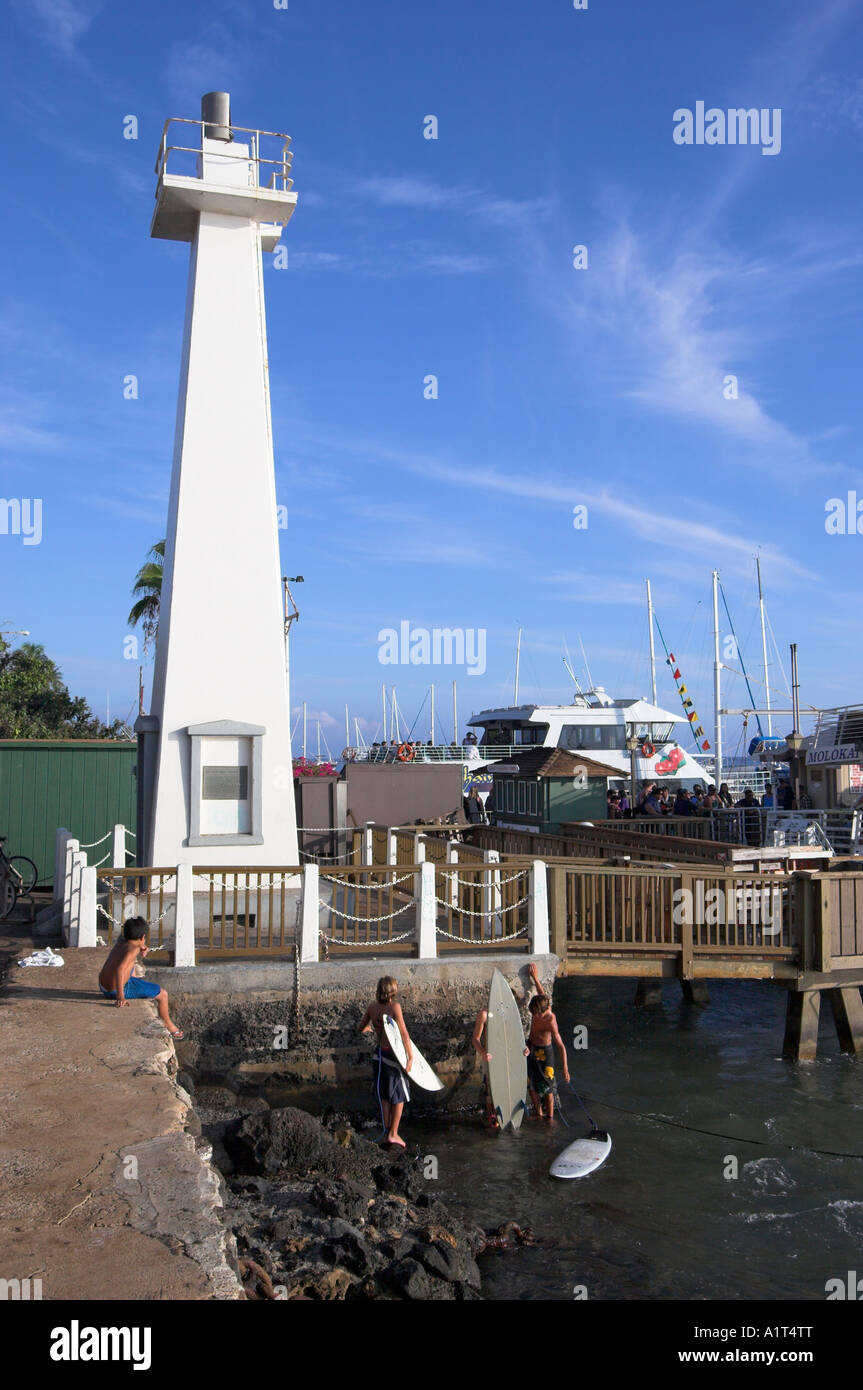 The old lahaina lighthouse maui hi-res stock photography and images - Alamy