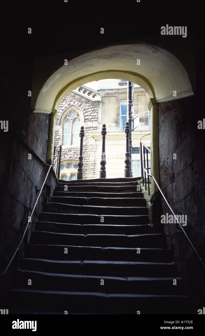 Dark steps going up hi-res stock photography and images - Alamy