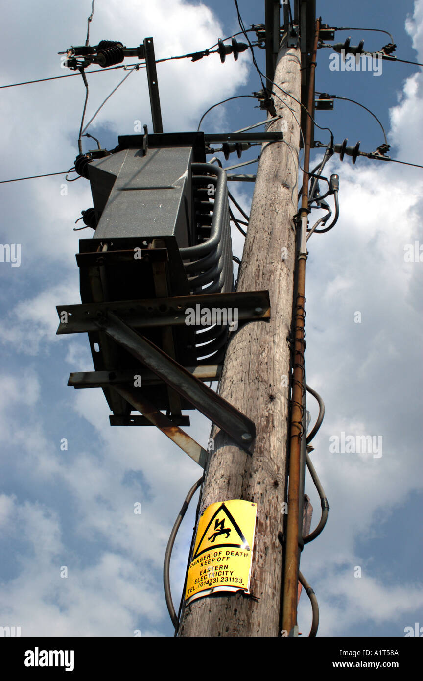 Warning notice electricity transformer hi-res stock photography and ...