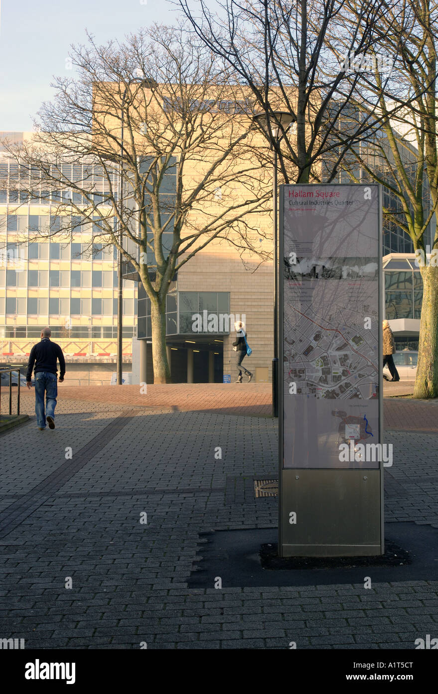 Hallam Square Sheffield South Yorkshire Stock Photo - Alamy