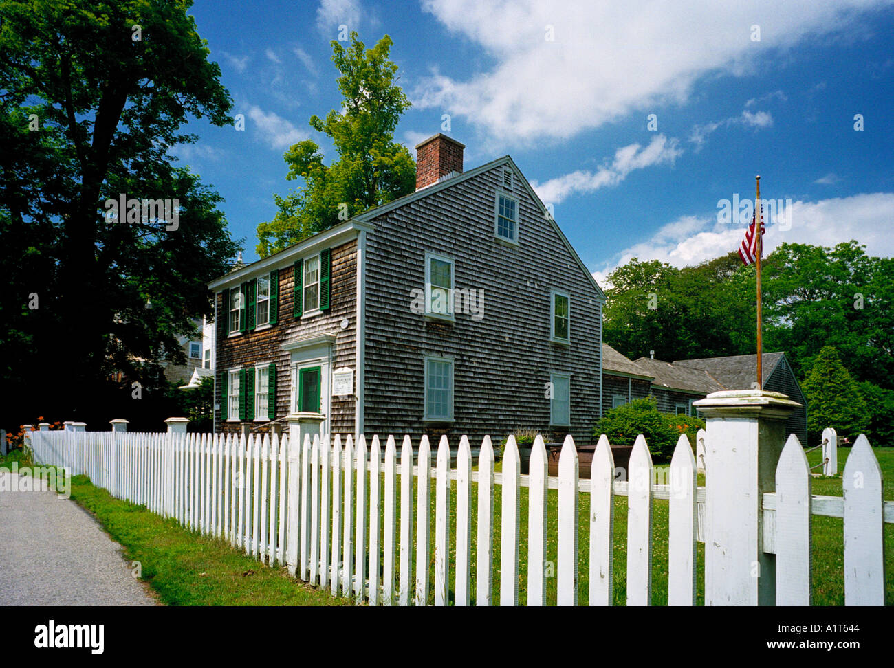 This two hundred year old wooden clapboard house on the village green ...