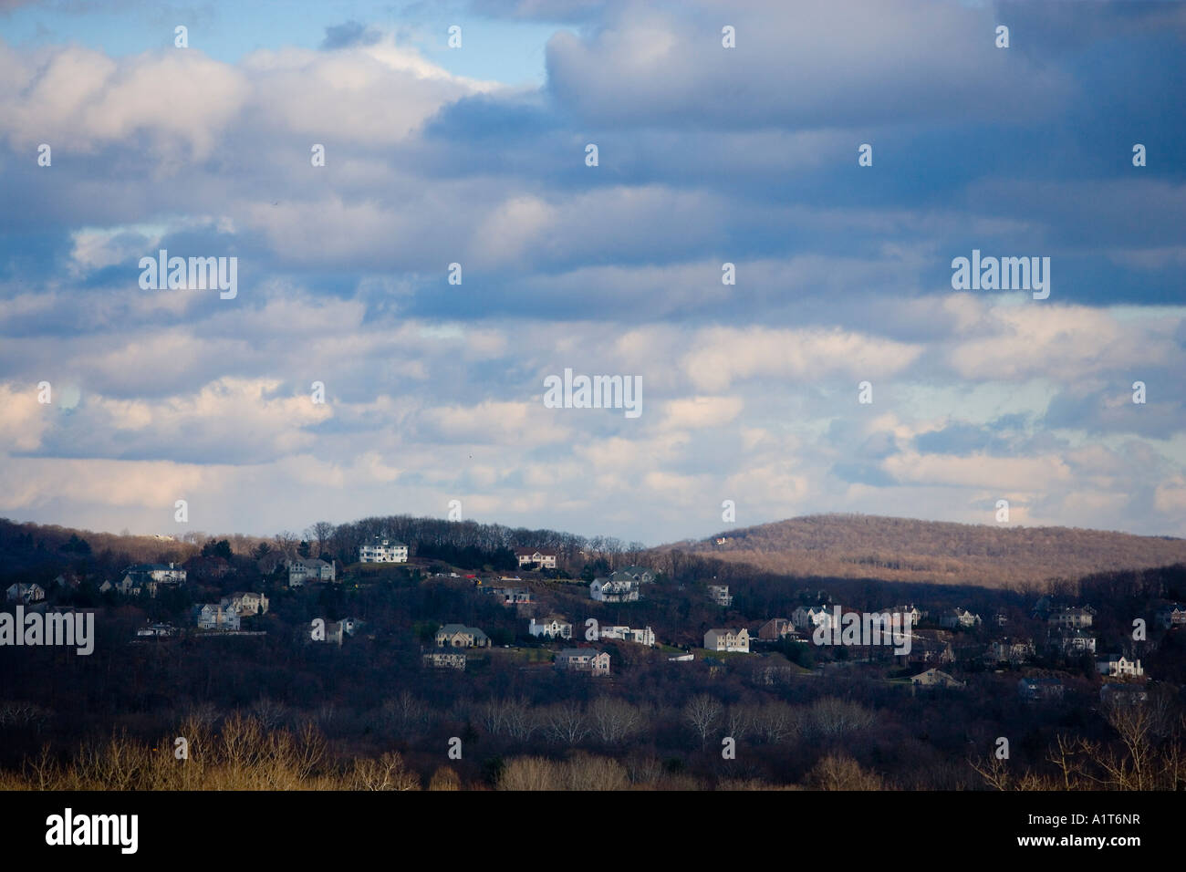 Housing development on a hillside Stock Photo - Alamy