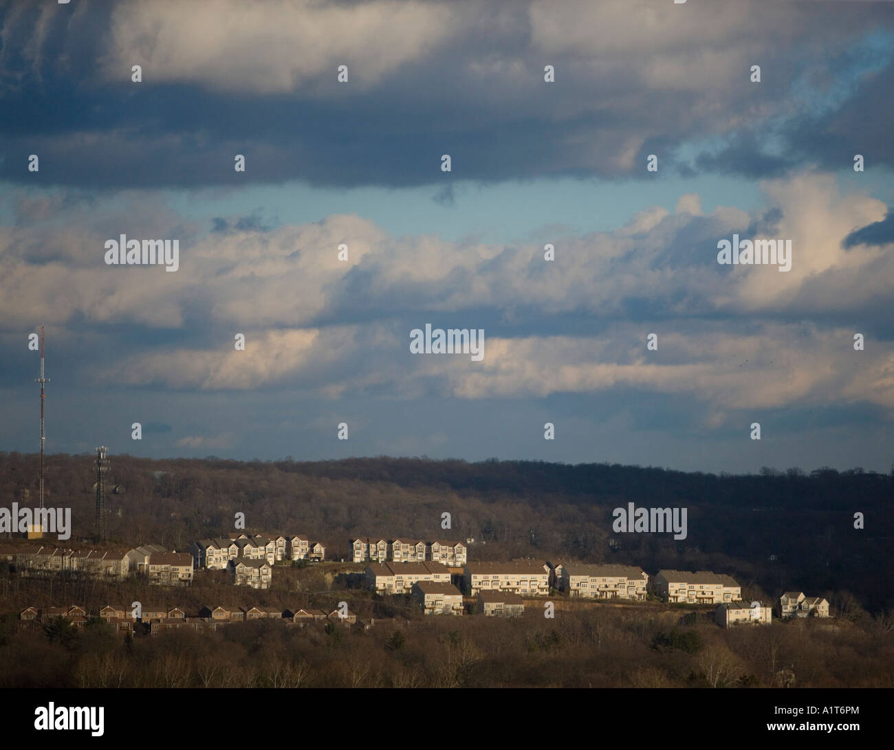 Housing development on a hillside Stock Photo - Alamy