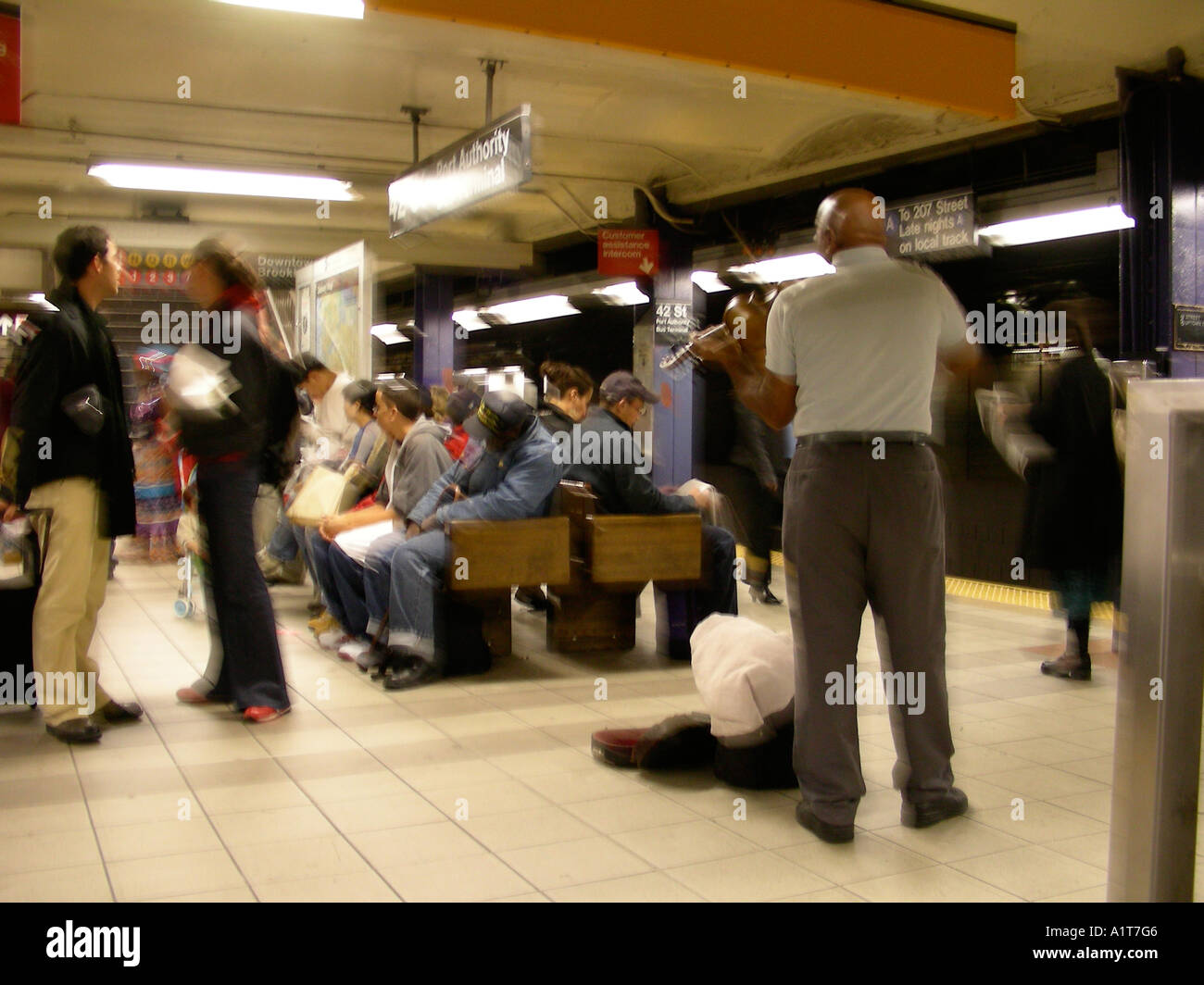 New York City subway station Stock Photo - Alamy