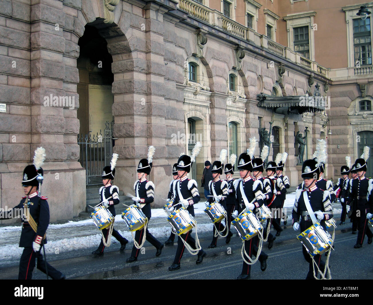 Royal marching band, Stockholm, Sweden Stock Photo - Alamy