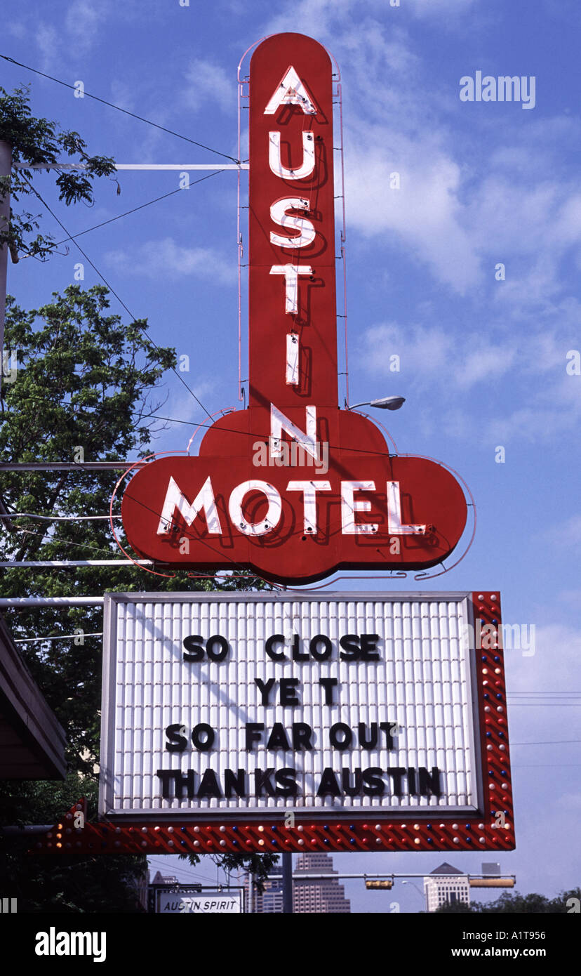 The Austin Motel Austin Texas Stock Photo - Alamy
