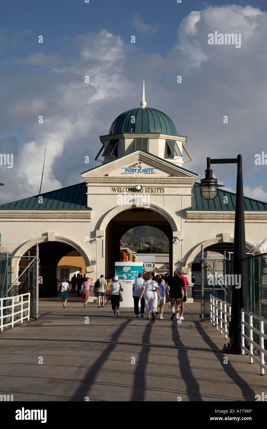 entrance to port zante St Kitts caribbean west indies Stock Photo - Alamy