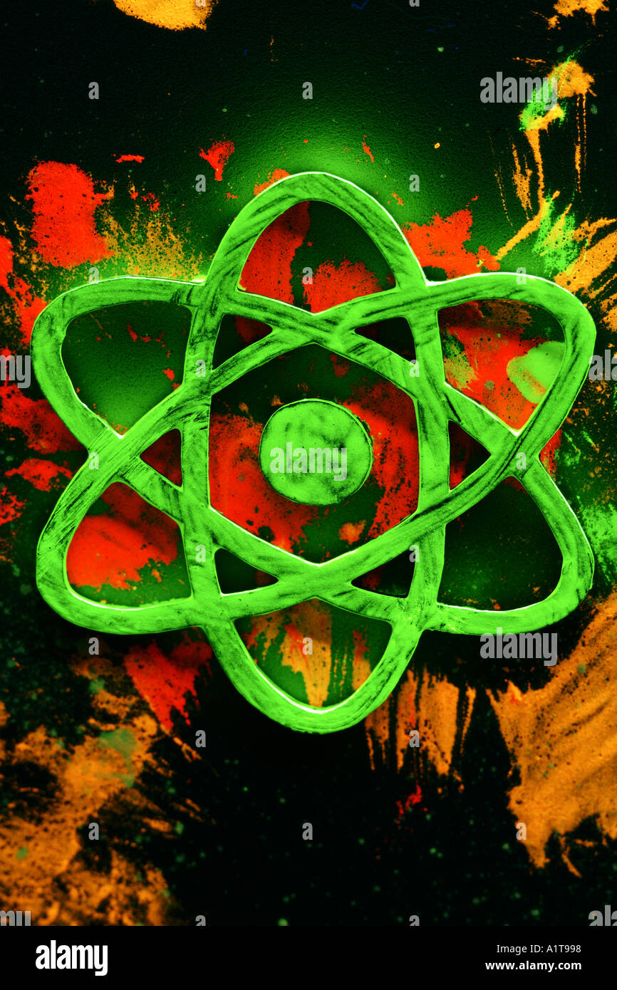 Graphic of an Atom Stock Photo - Alamy