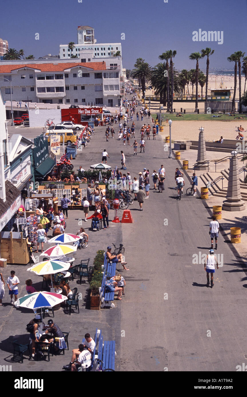 Beach Boardwalk Santa Monica Los Angeles California USA Stock Photo - Alamy