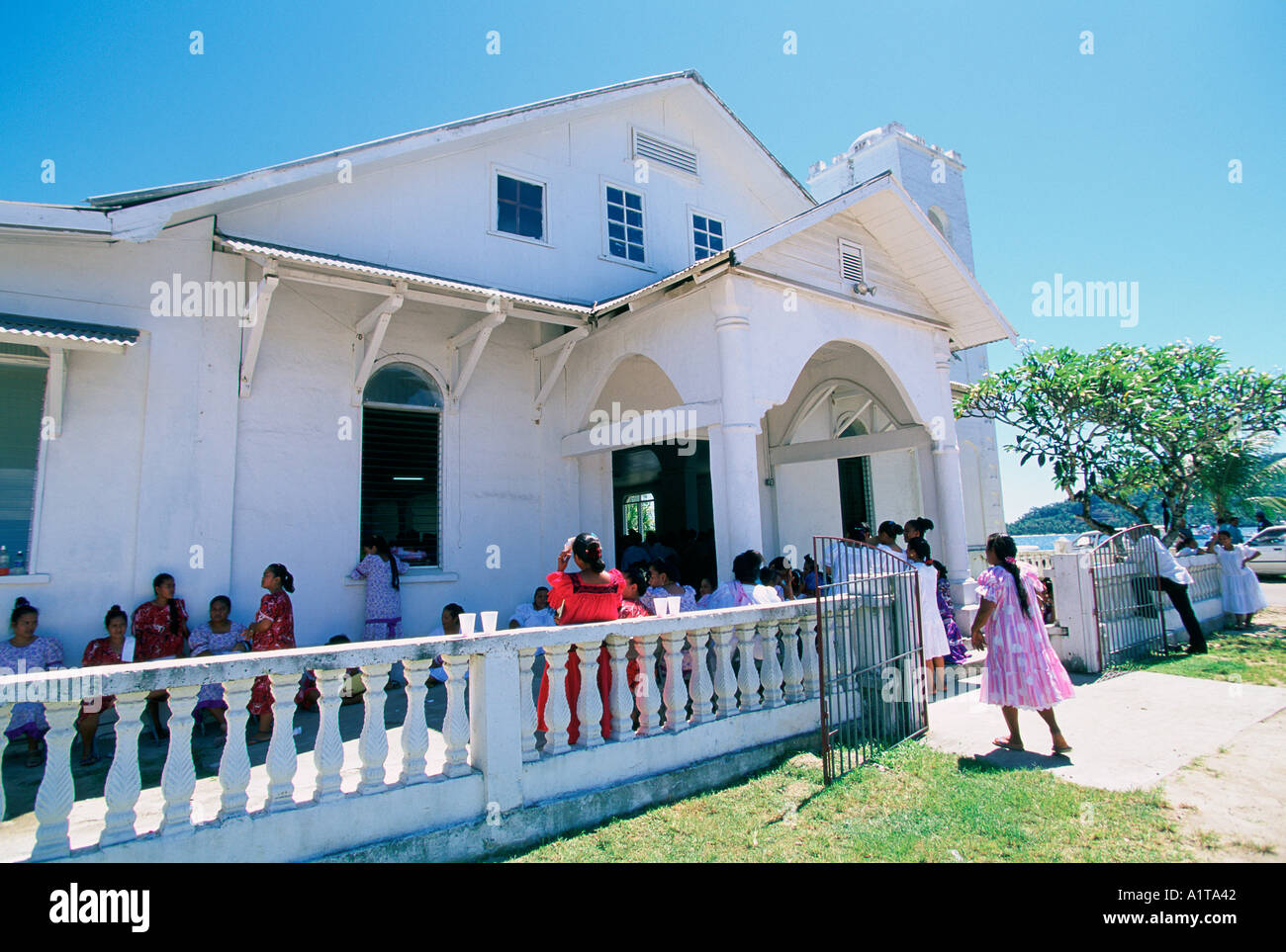 Micronesia kosrae church hi-res stock photography and images - Alamy