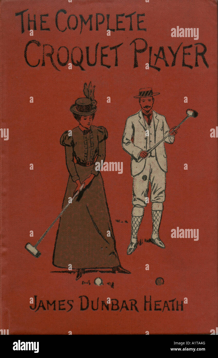 Edwardian book jacket croquet hi-res stock photography and images - Alamy