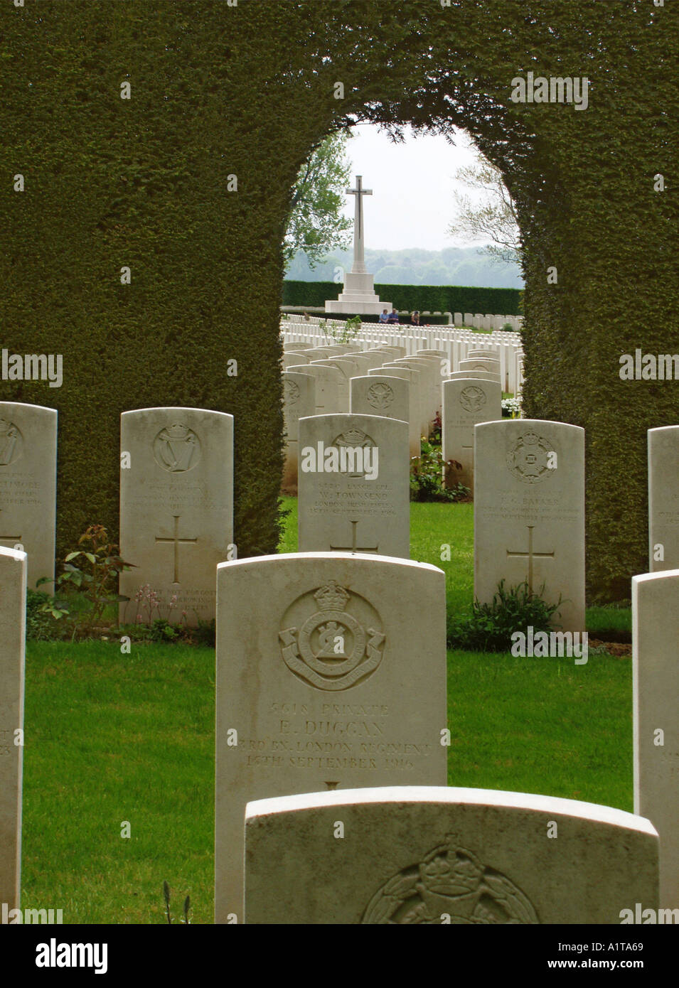 London CWGC Military Cemetery Extension Stock Photo - Alamy