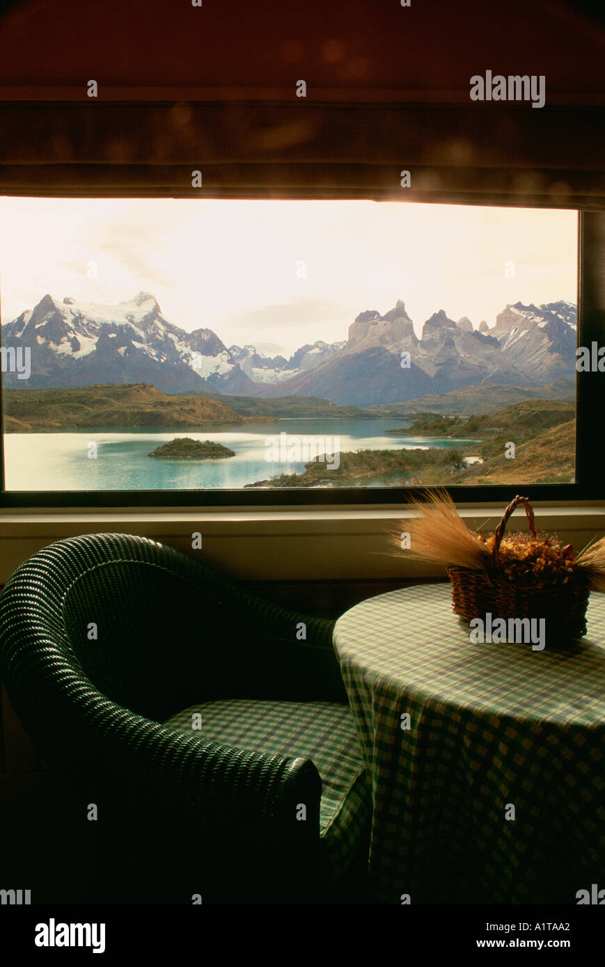 Lago Lake Pehoe Parque Nacional Torres Del Paine Patagonia Chile Stock ...
