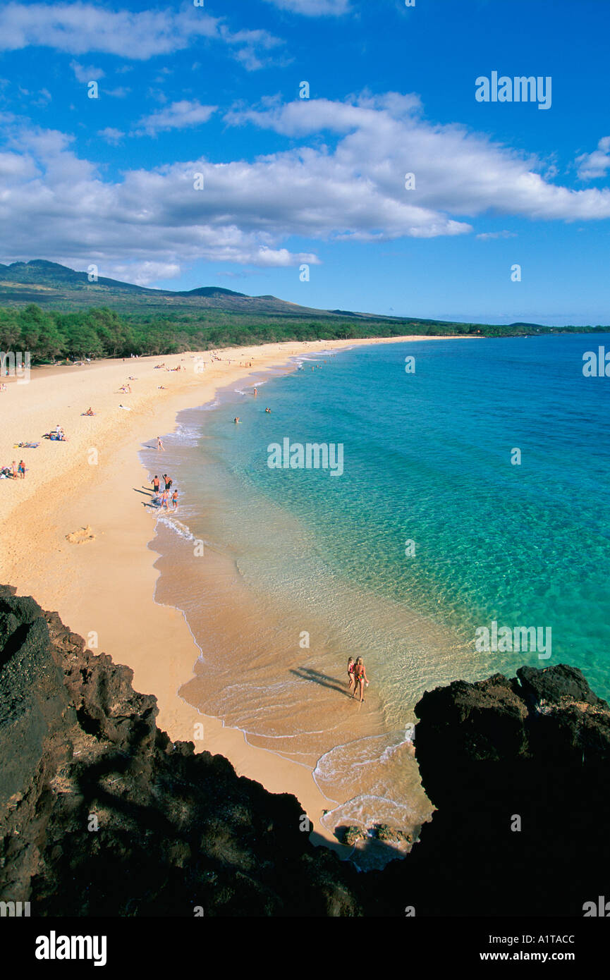 Makena Big Beach Maui Hawaii USA Stock Photo - Alamy