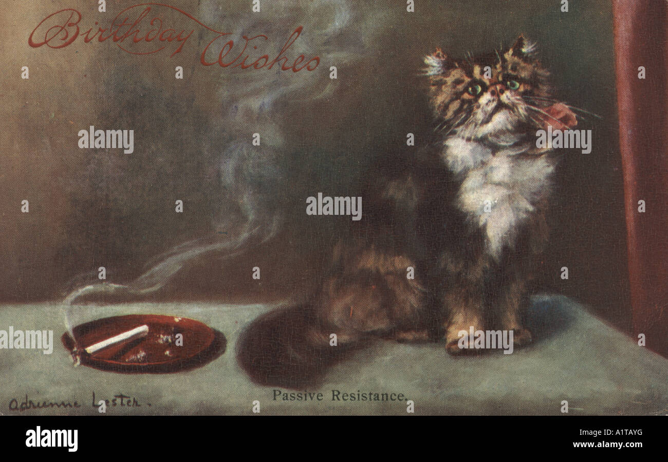 Postcard titled Passive Resistance by artist Adrienne Lester circa 1912 ...