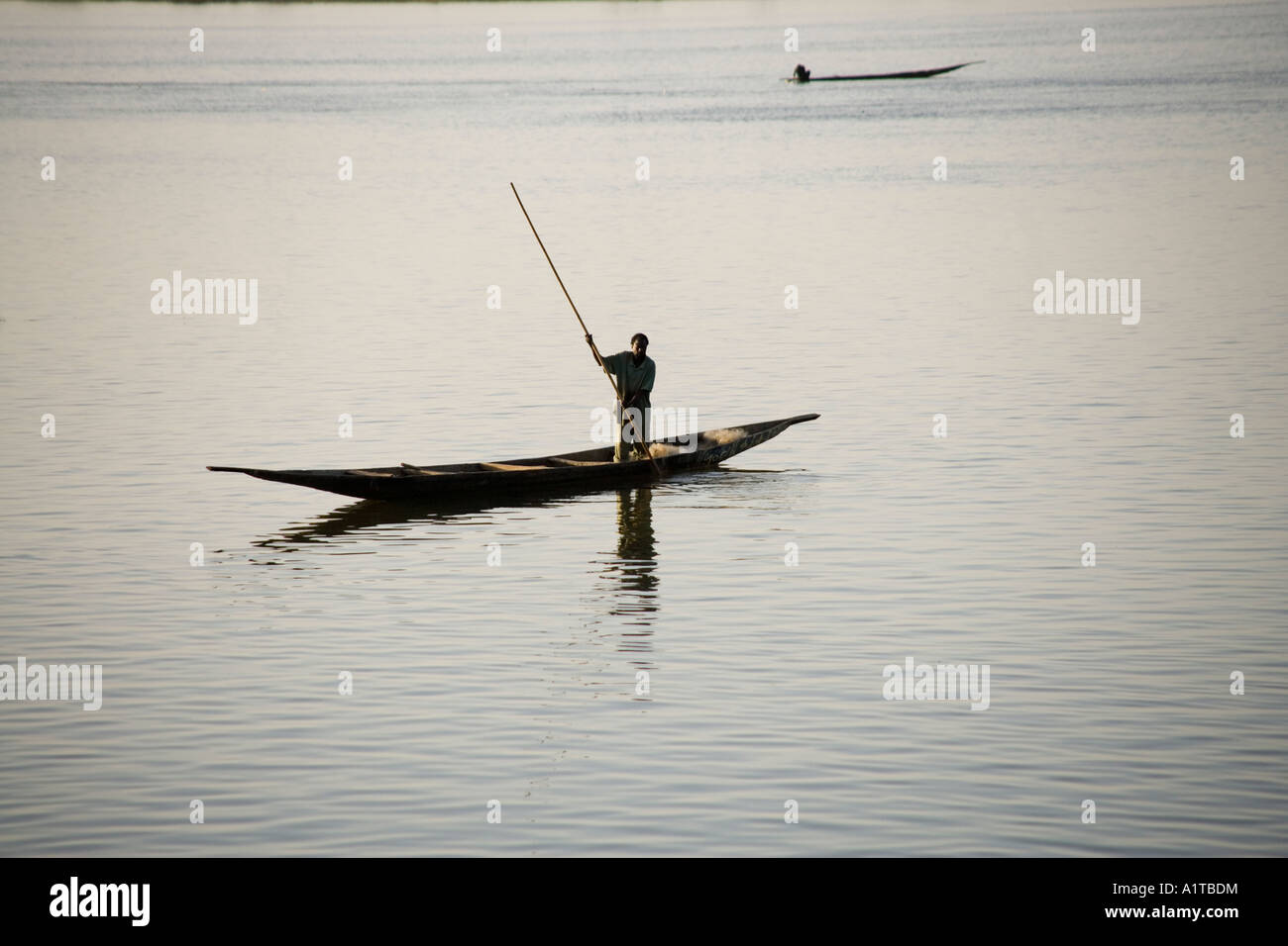 Pirogue on the Niger river at Segou, Mali, West Africa Stock Photo - Alamy