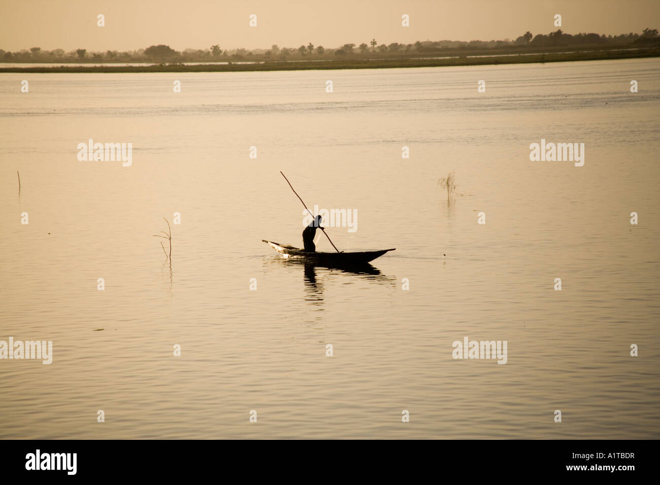 Pirogue on the Niger river at Segou, Mali, West Africa Stock Photo - Alamy
